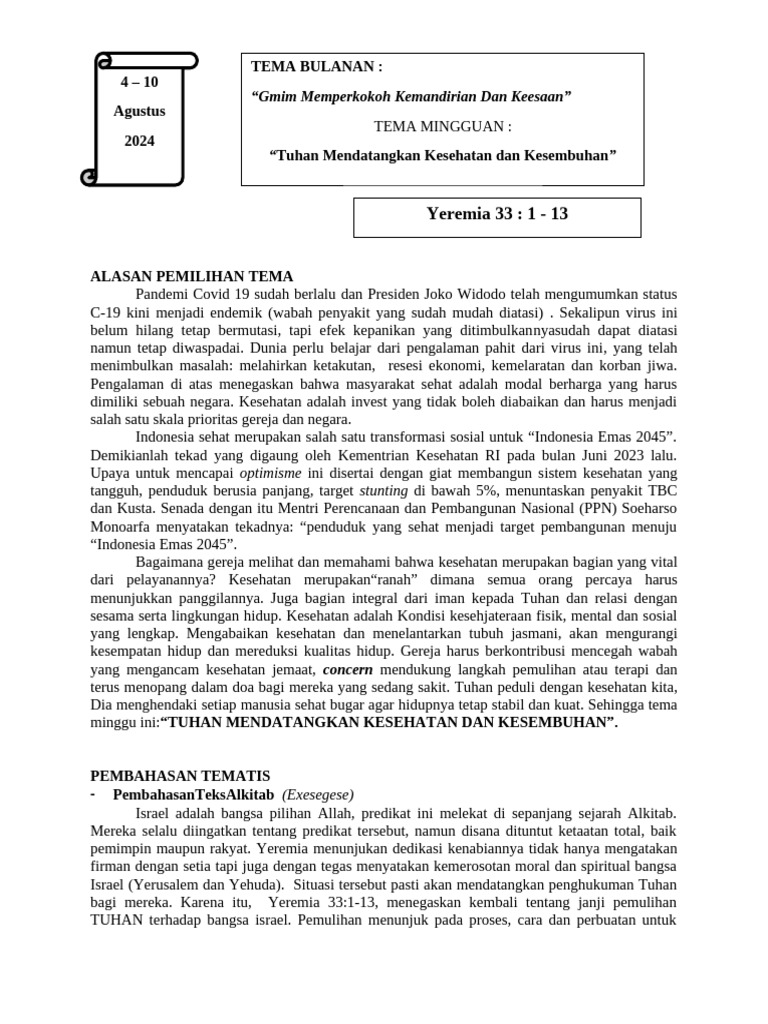 MTPJ 4-10 & RHK 4-10 Agustus 2024 | PDF