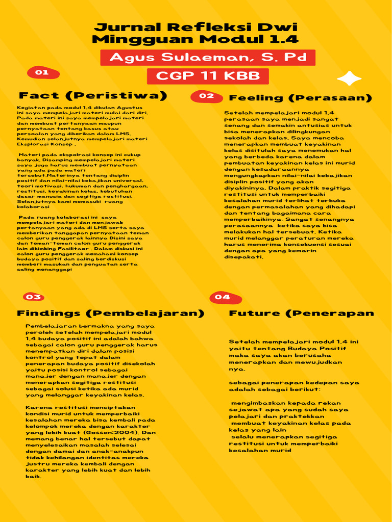 Jurnal Reflexi Dwi Mingguan 4 | PDF
