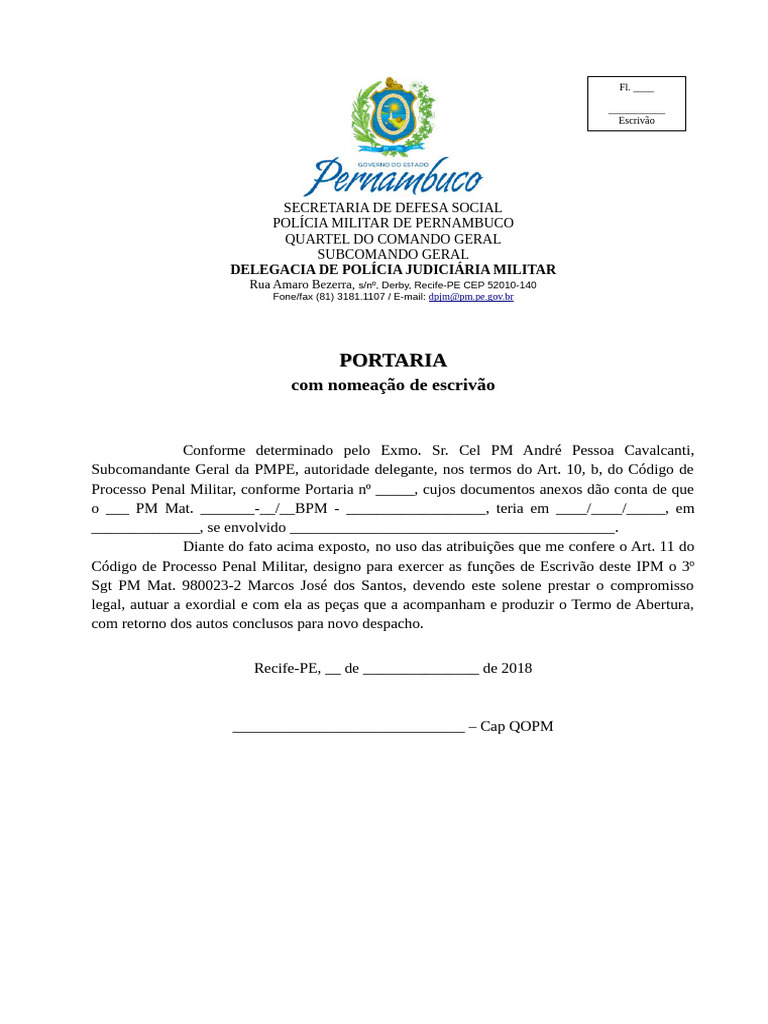 IPM. PORTARIA (Impressao Frente e Verso) | PDF
