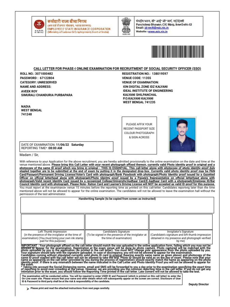 Recruitment of Social Security Officer - 2022 | PDF