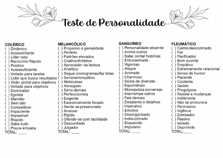 Teste Personalidade | PDF