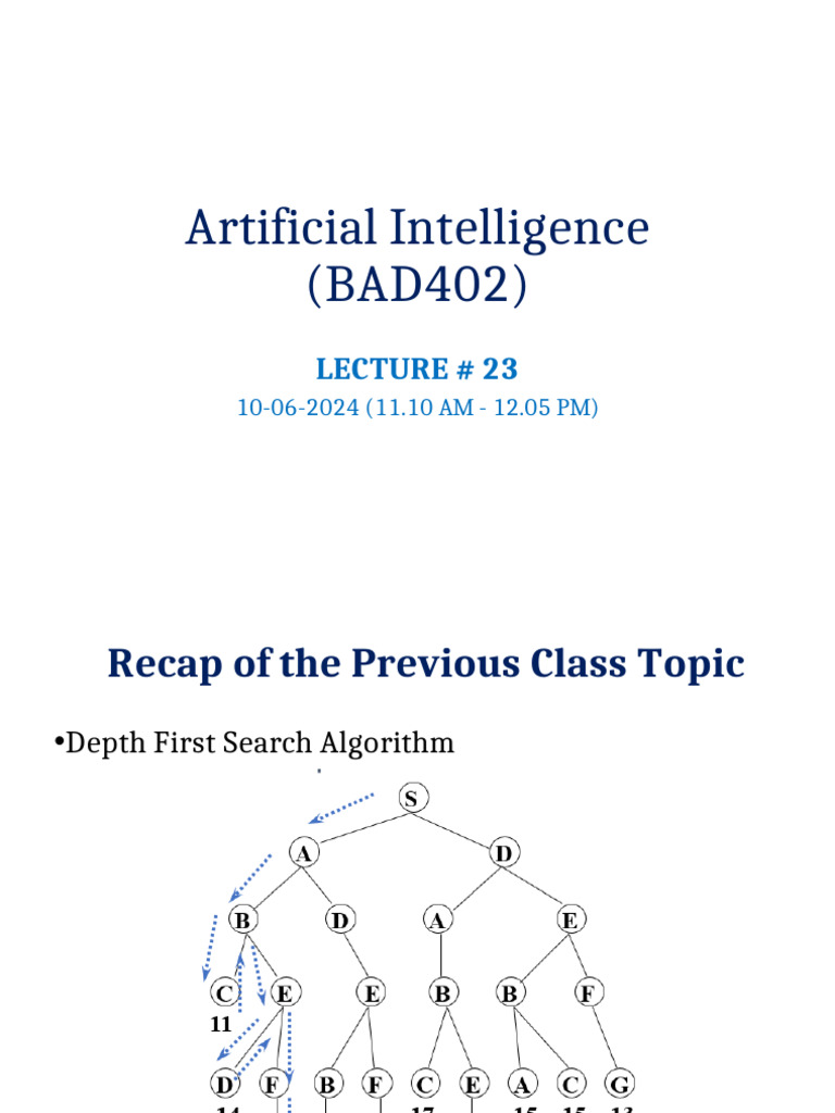 Lecture 24 Module 2 Iterative Deepening Dfs Pdf 
