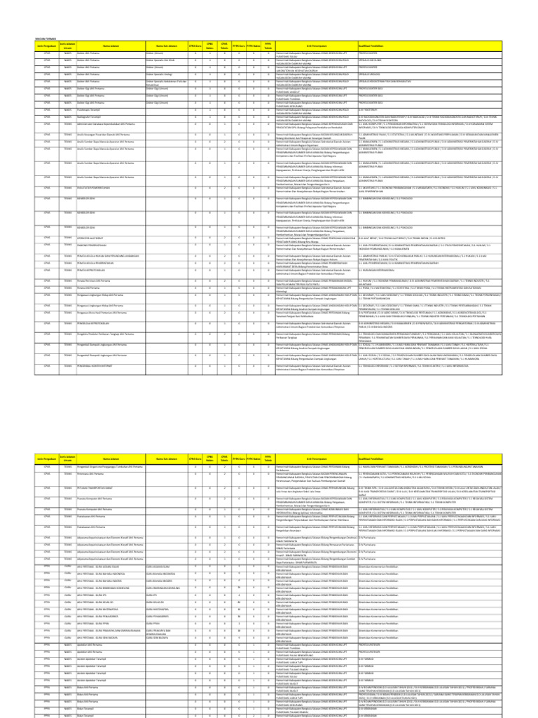 Usulan Formasi 07042024 | PDF