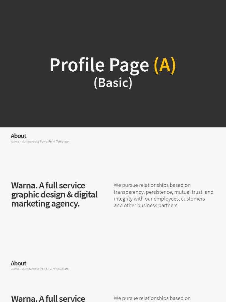 W02A - Profile Page (A) | PDF