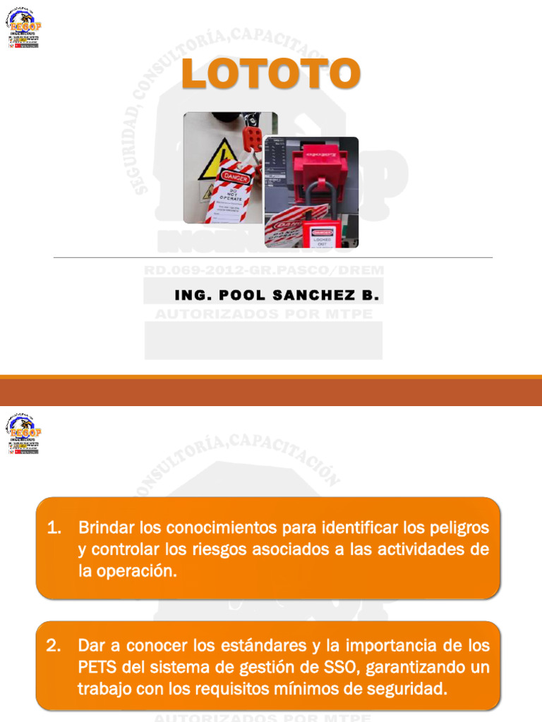 Capacitacion Lototo Eegop | PDF