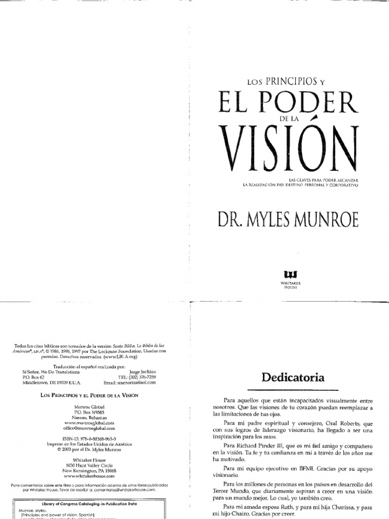 Los Principios y El Poder de La Vision. | PDF