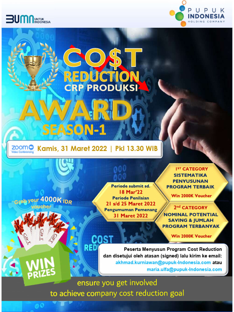 Program Cost Reduction Pupuk Indonesia | PDF | Systems Thinking | Quality