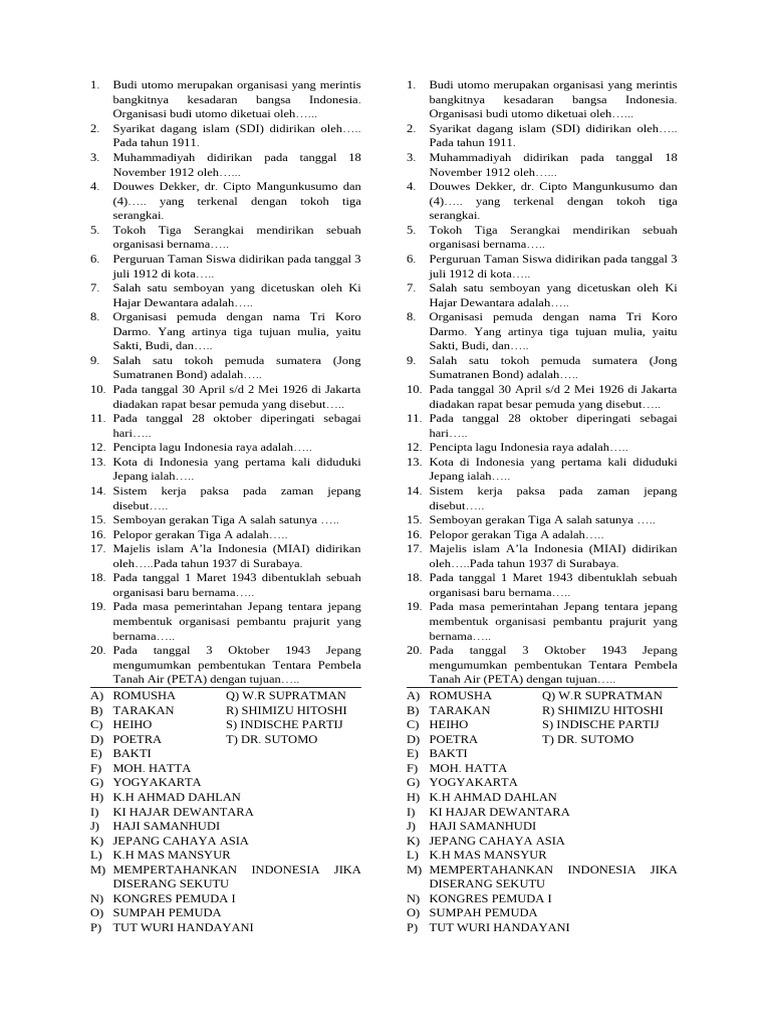 Soal Ips Kelas 5 Besok 29-04-2016 | PDF