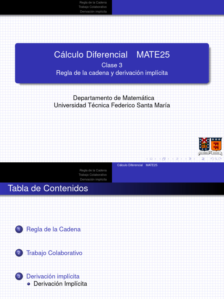 Clase 3 Regla de La Cadena y Derivación Implícita | PDF