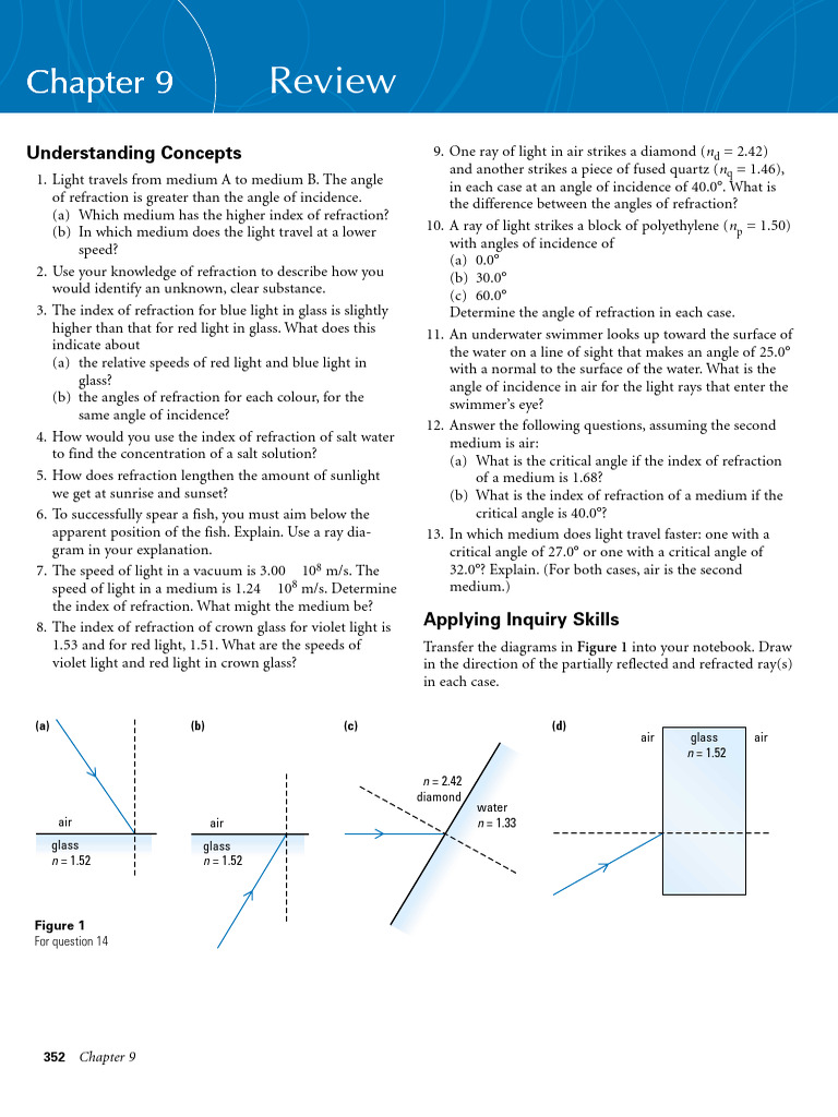 Chapter 9 Review Problems | PDF