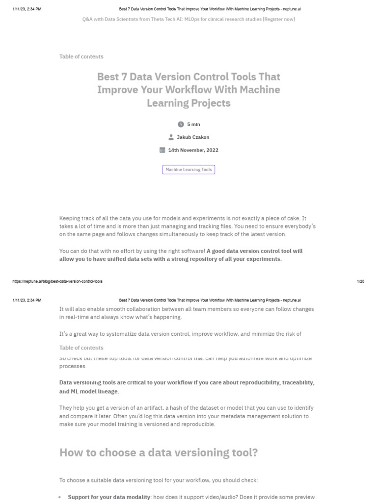 9.4.2 Best 7 Data Version Control Tools That Improve Your Workflow With ... 9.4.2 Best 7 Data Version Control Tools That Improve Your Workflow With ...