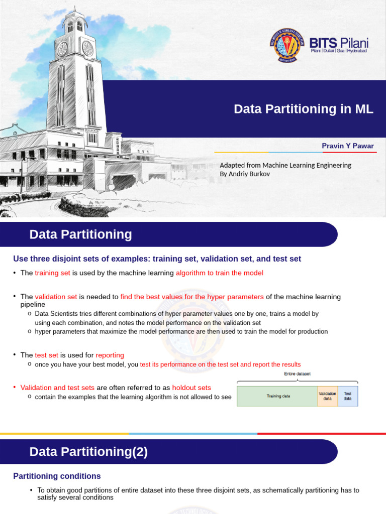 9.2.2 Data Partitioning in ML | PDF