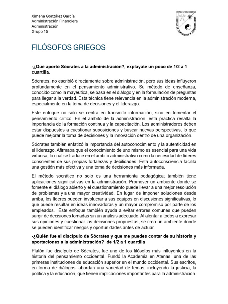 Filósofos Griegos | PDF