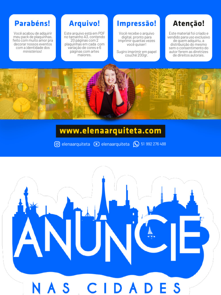 Plaquinhas Semana Jovem 2024 Portugues | PDF