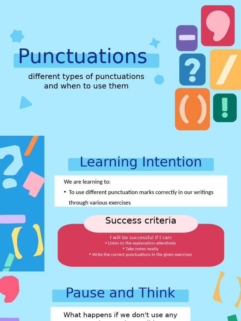 Punctuations | PDF
