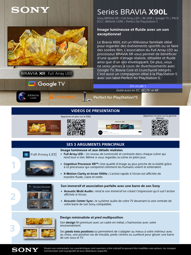 Product Technical Sheet | PDF | Video | Film And Video Technology