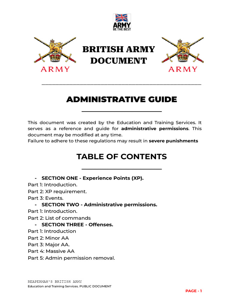 BA - Administrative Guide | PDF