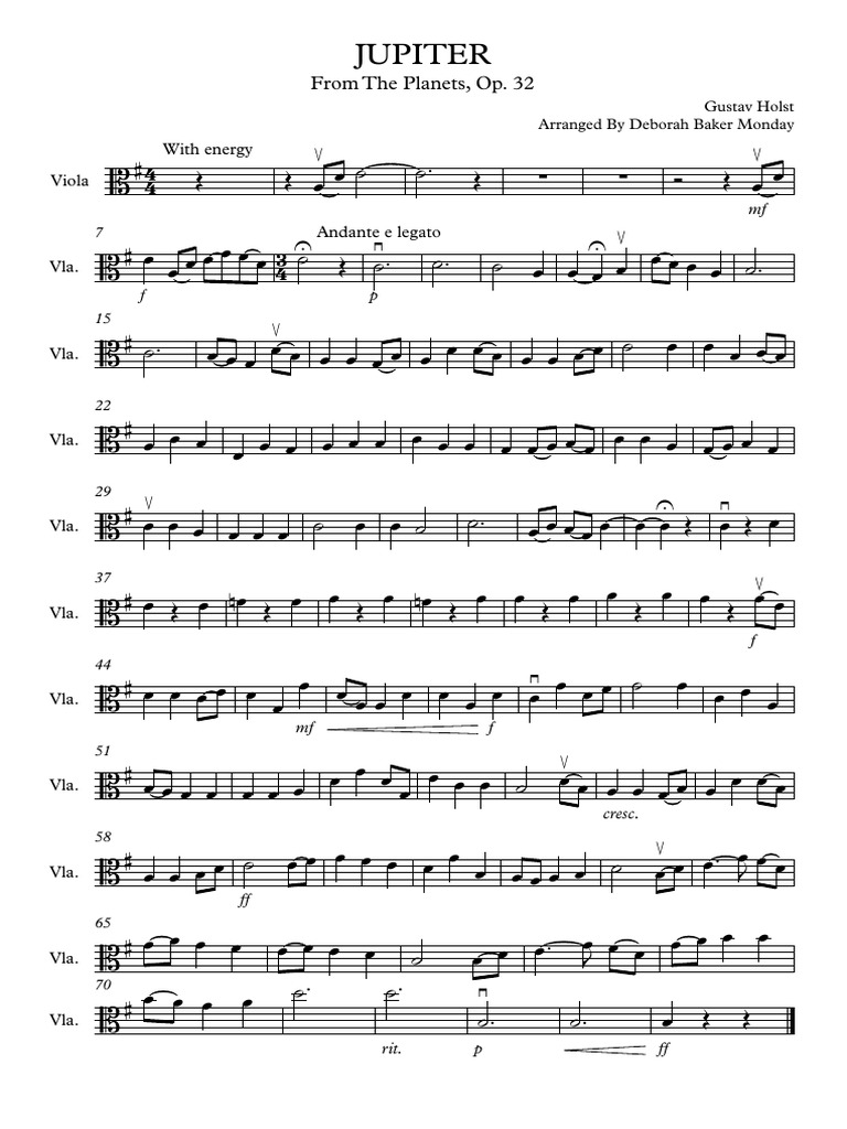 JUPTER - Partitura Completa | PDF
