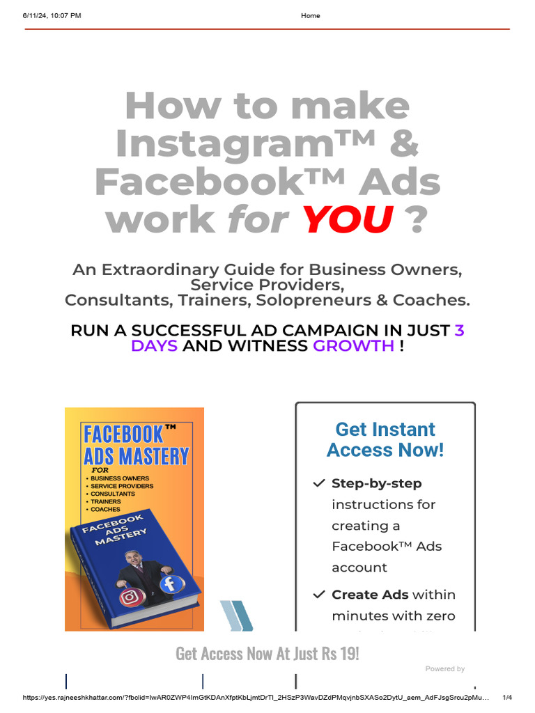 Facebook Ads Book | PDF