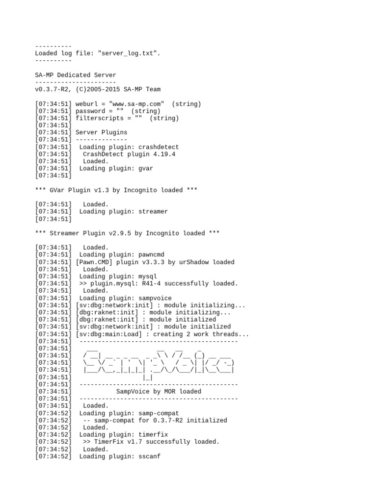 Server Log Pdf