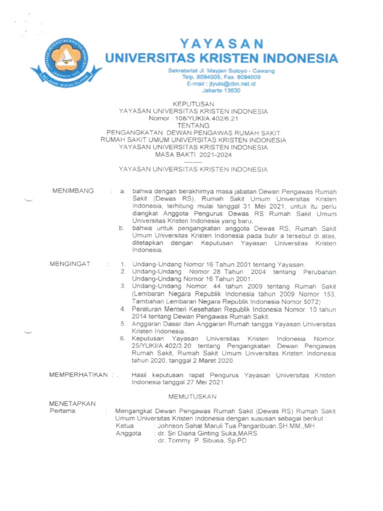 1.a.-Sk Dewan Pengawas | PDF