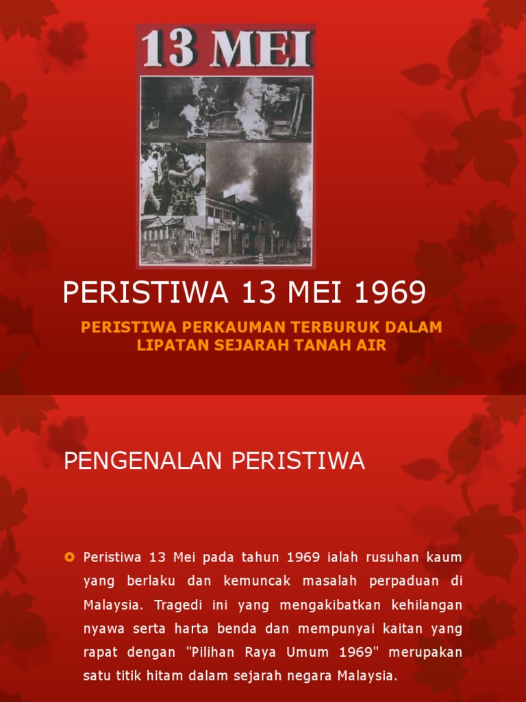 Peristiwa 13 Mei 1969 | PDF