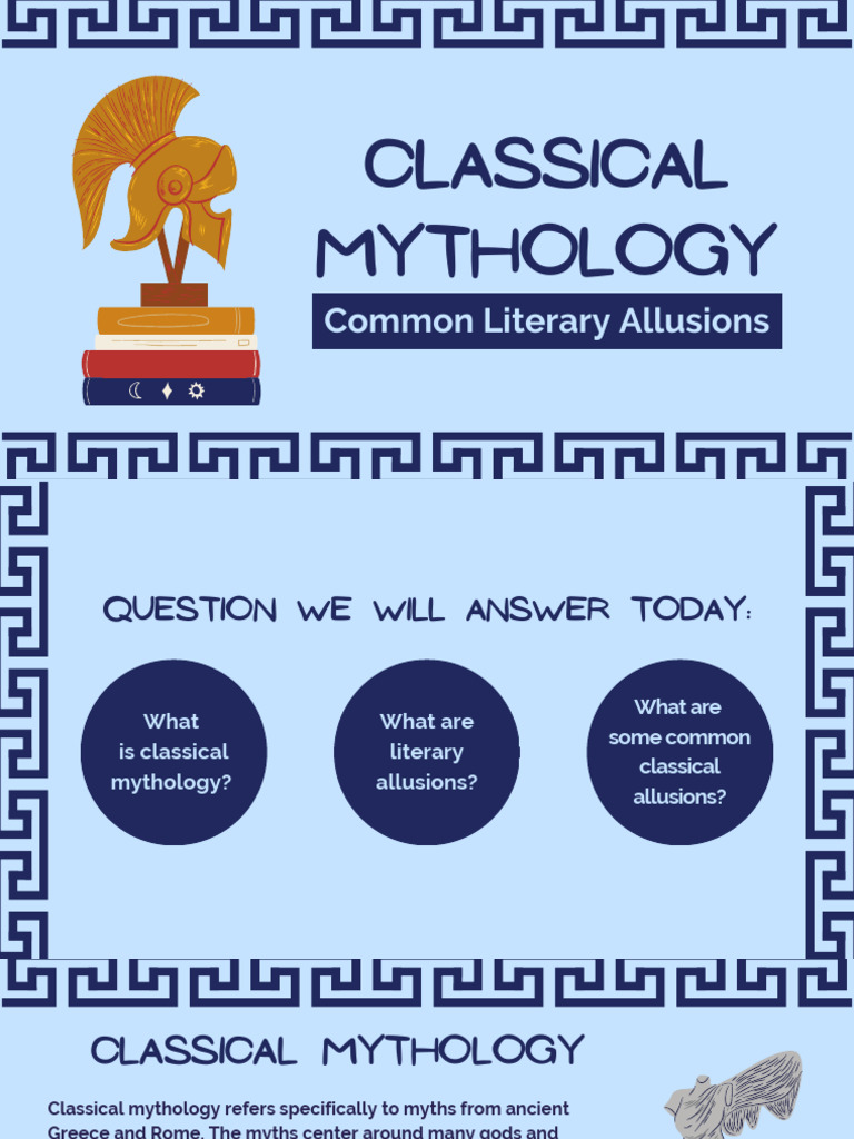 Classical Mythology Common Literary Allusions Education Presentation ...