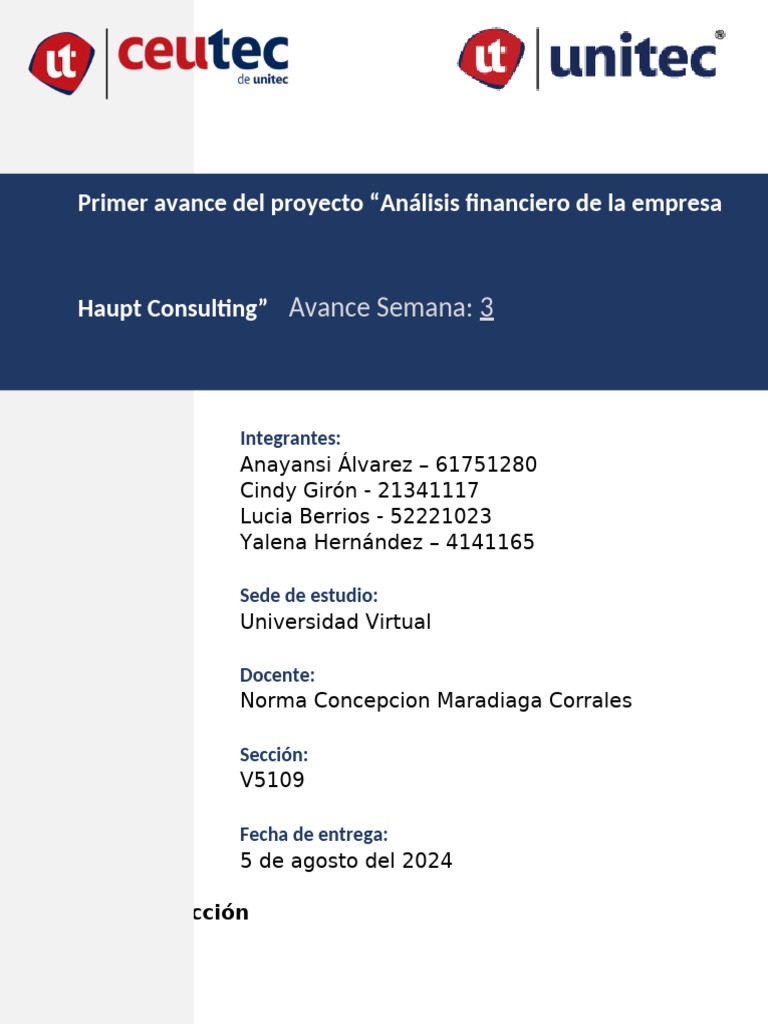 S3 Grupo3 Primer Avance Del Proyecto | PDF