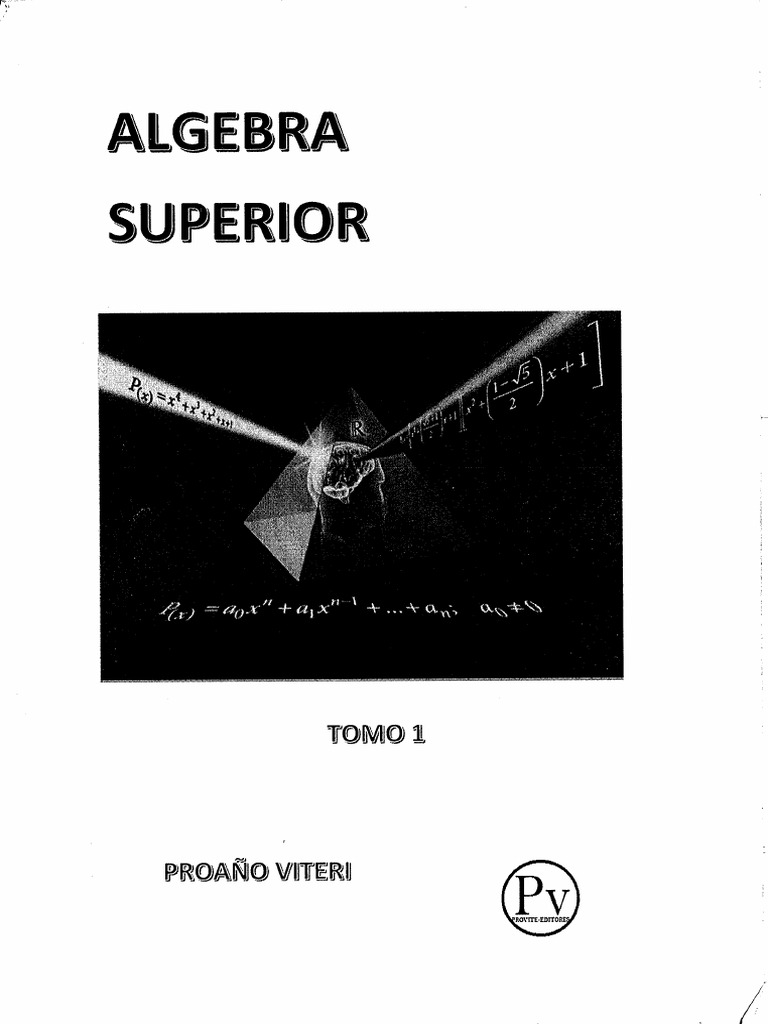 Algebra Superior Tomo1 Proano Viteri | PDF