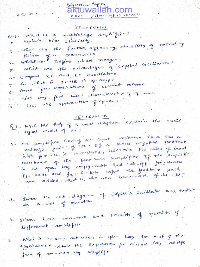 Analog Notes - Watermark | PDF