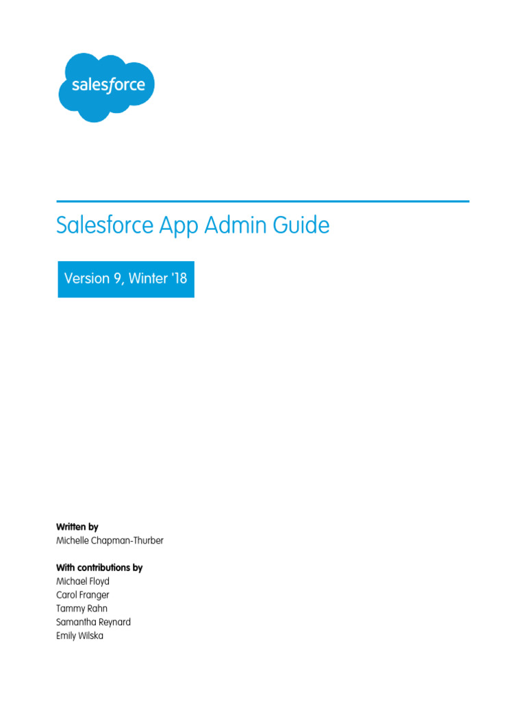 Salesforce1 Admin Guide Pdf