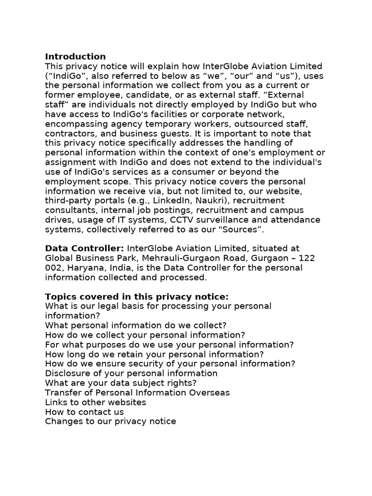 Data Privacy Notice | PDF