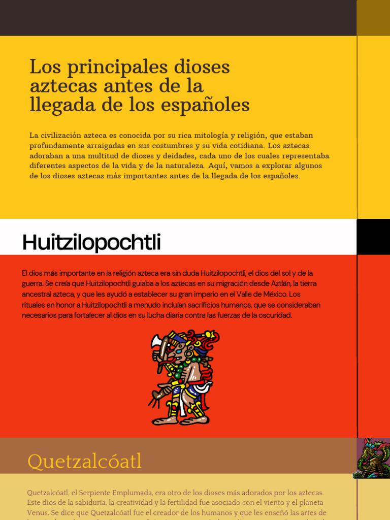 Dioses Aztecas - Presentación | PDF
