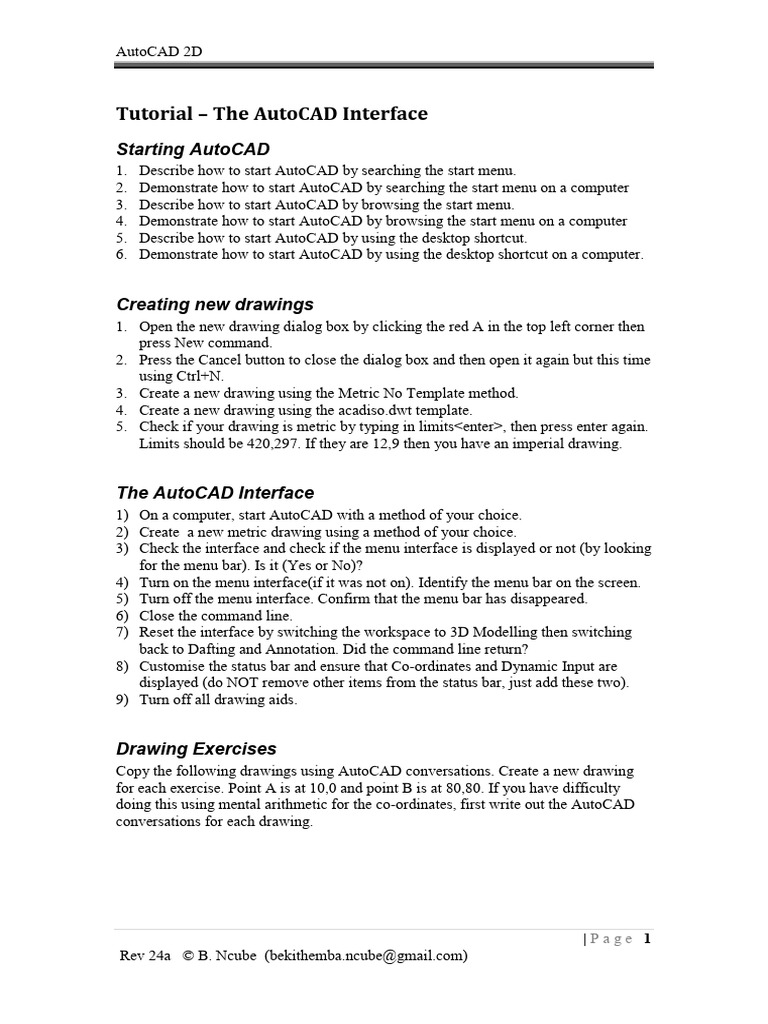 AutoCAD Tutorial 4 | PDF