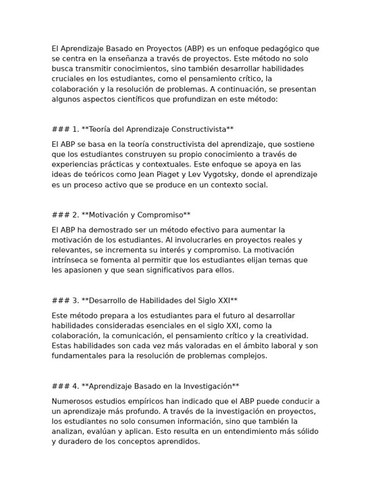 Proyecto Abp °2 | PDF