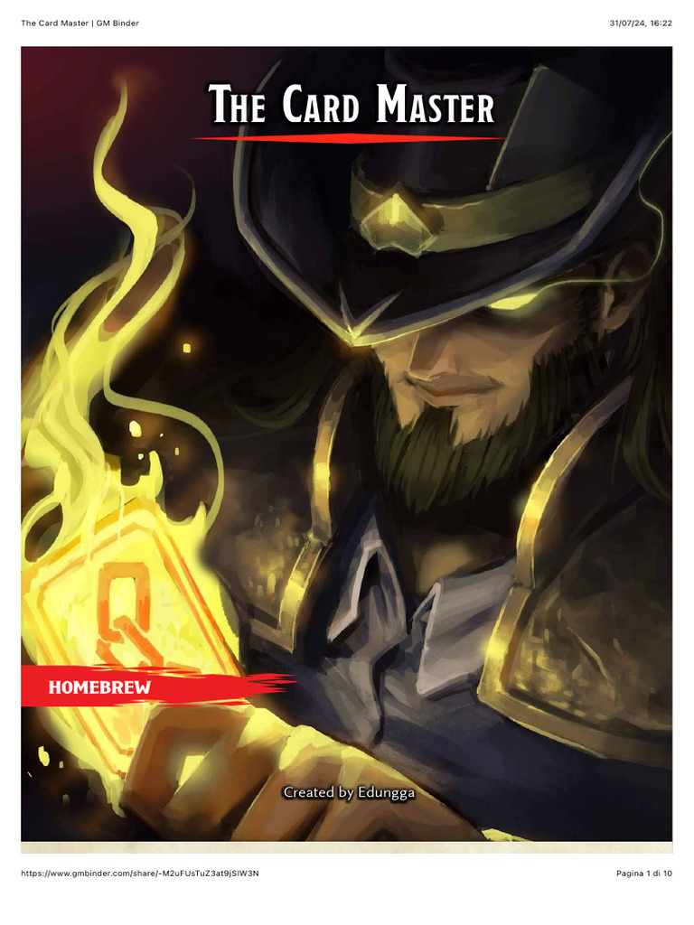 The Card Master | PDF