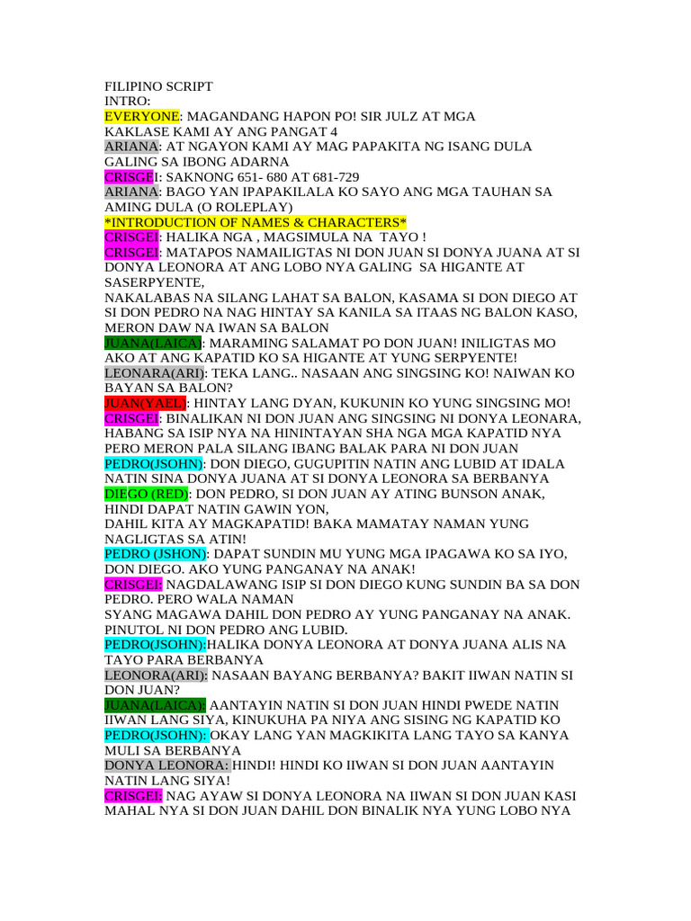 Filipino Script | PDF