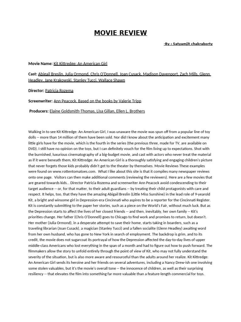 Movie Review | PDF