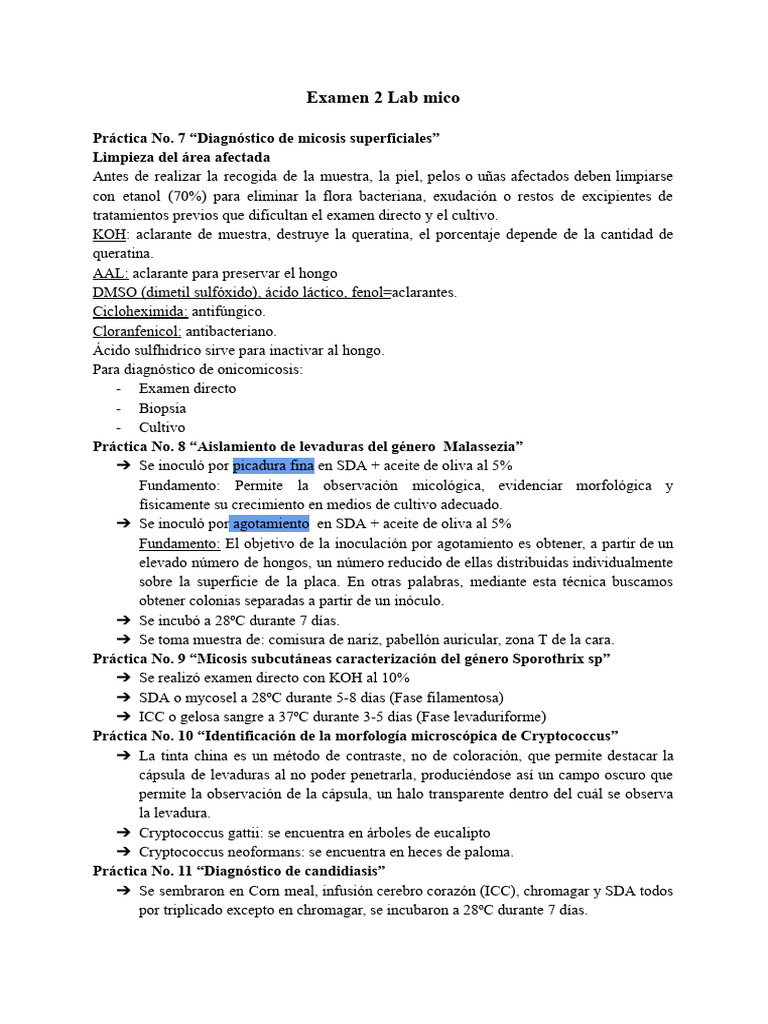 Examen 2 Lab mico | PDF