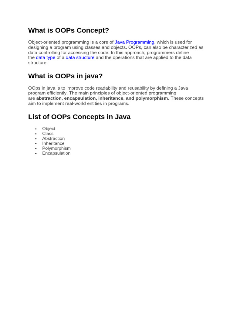 Oops Principles | PDF
