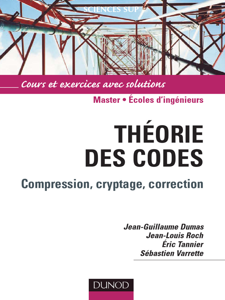 Dunod Theorie Des Codes Compression Cryptage Correction | PDF