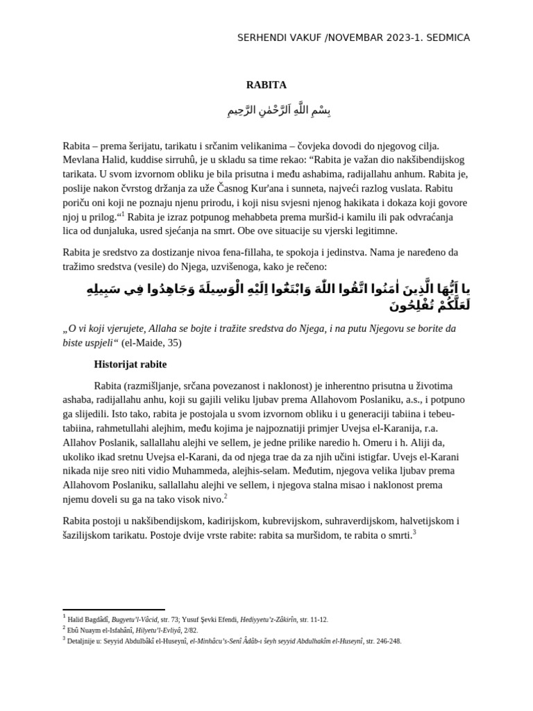 Novembar - RABITA | PDF