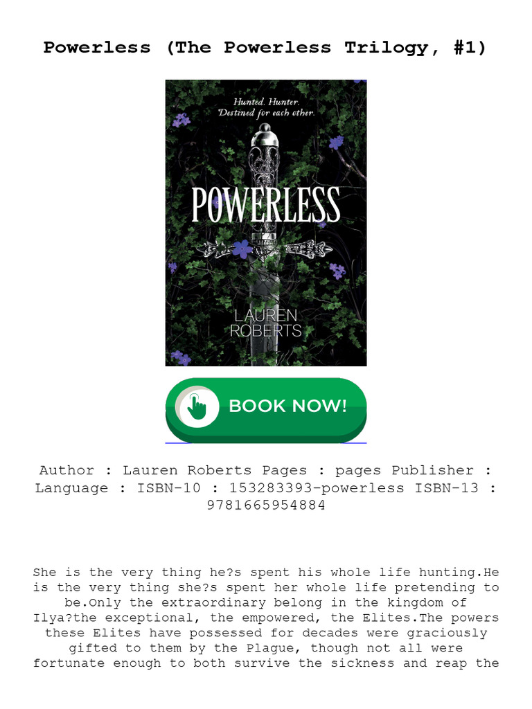 Powerless (The Powerless Trilogy, #1) - Google Groups - PDF Room | PDF