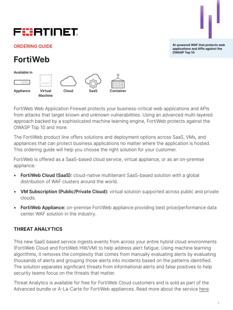 Og Fortiweb | PDF