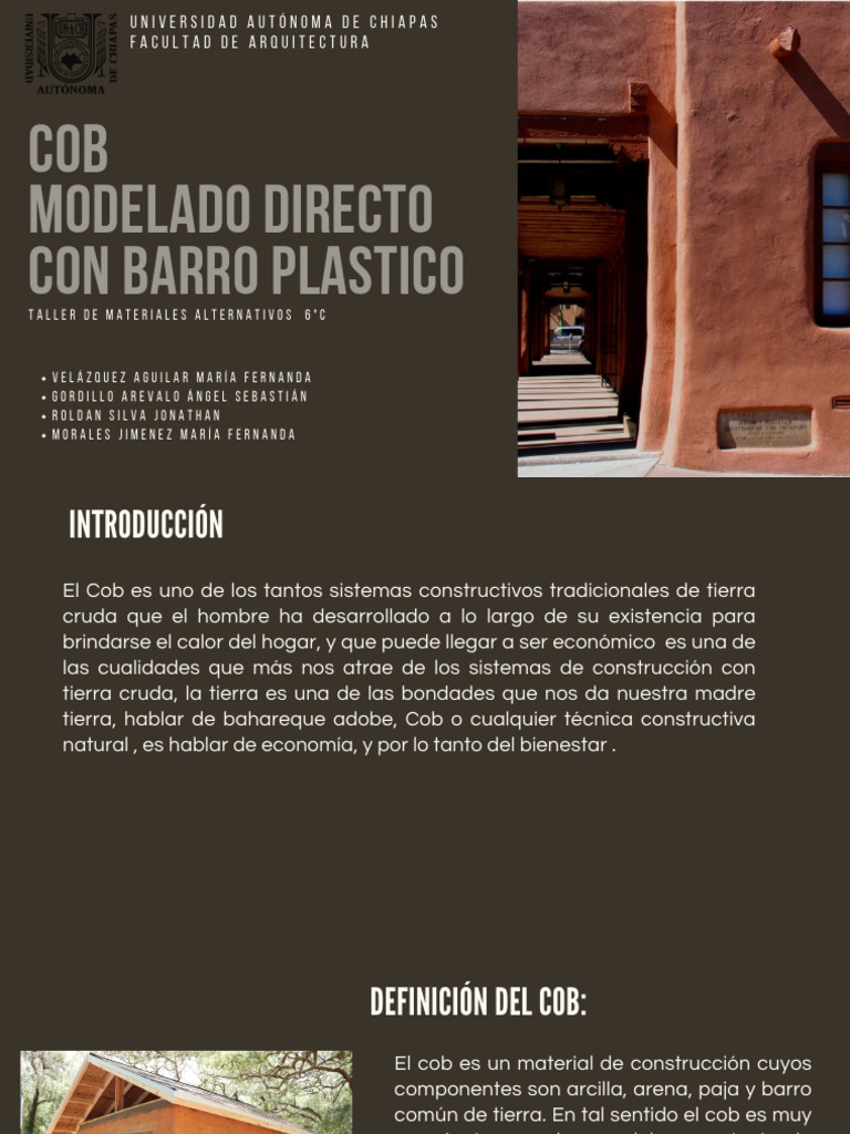 COB Modelado Directo Con Barro Plastico: Universidad Autónoma de ...