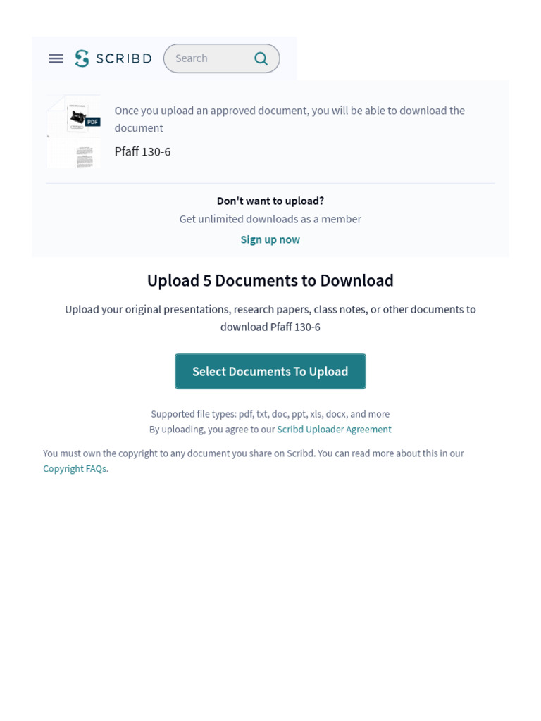 Upload a Document | Scribd | PDF