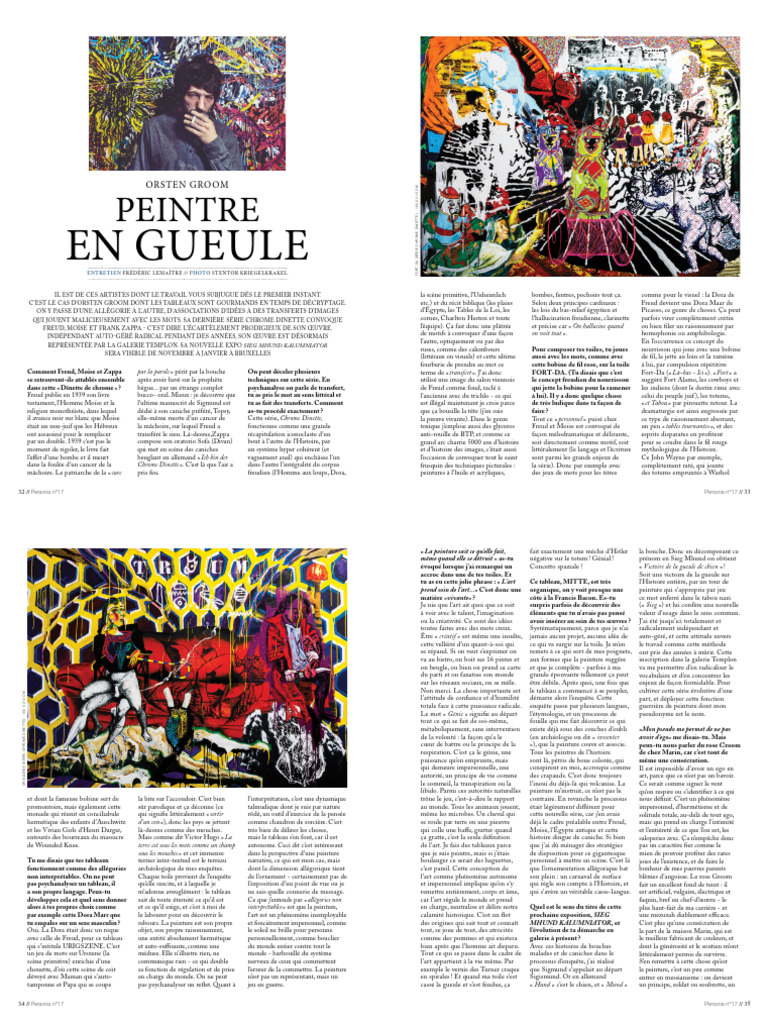 Orsten Groom Peintre en Gueule | PDF
