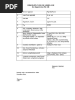 Casual Leave Performa | PDF