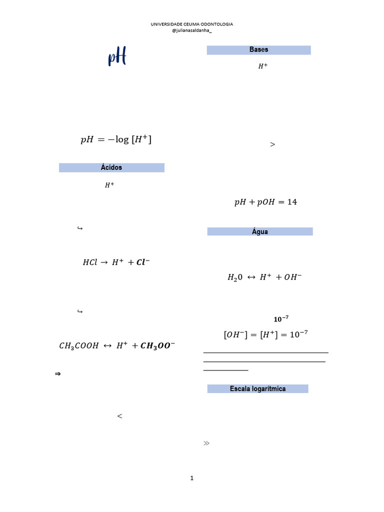 Resumo pH | PDF