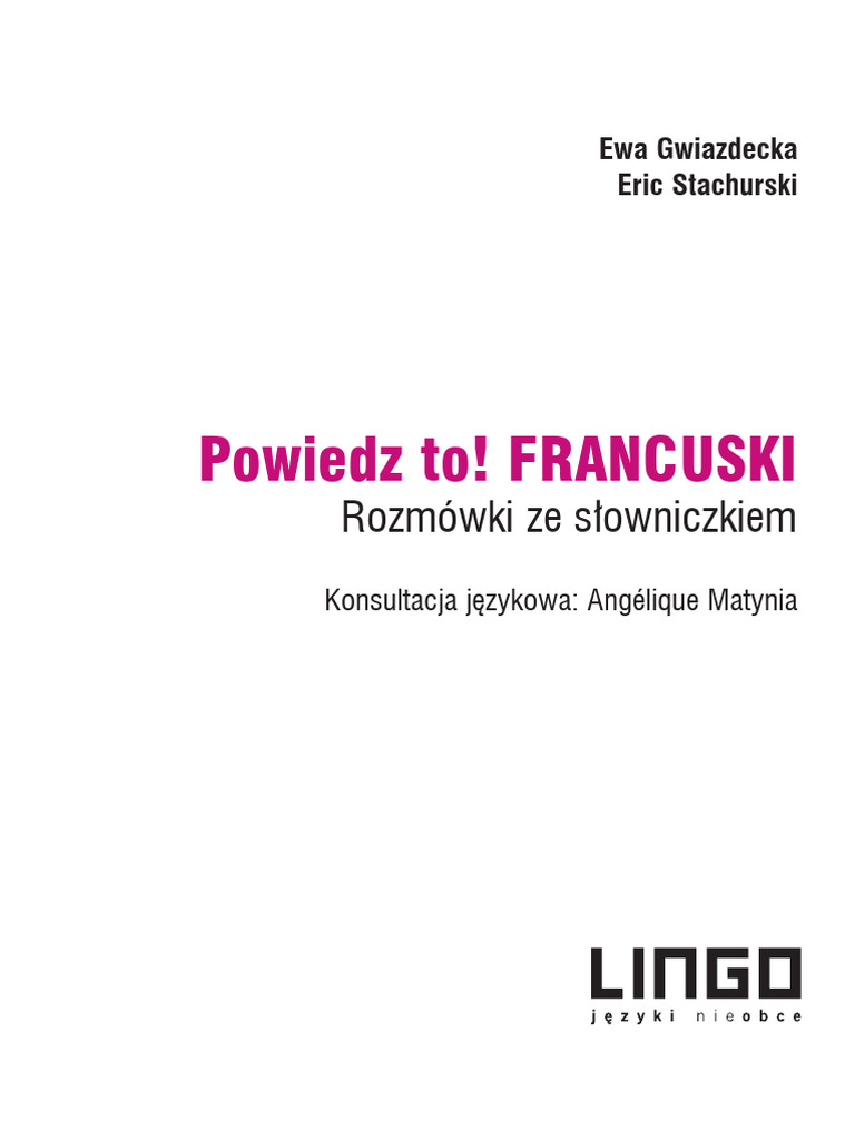 Francuski Rozmowki Ebook Demo | PDF